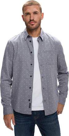 Street One Men Herren Gemustertes Herringbone Hemd