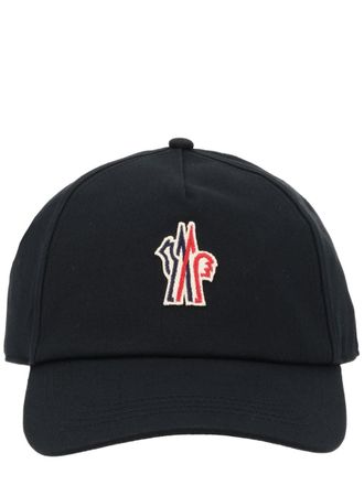 Moncler 3B00001_04863999 Cotton Baseball Cap - Black