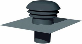 Atlantic Sortie De Toiture Vmc Gris Ardoise 125mm