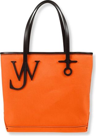 J.W.Anderson Femme, Sacs, Orange, Taille: ONE Size Petit sac cabas Ancre en toile et cuir