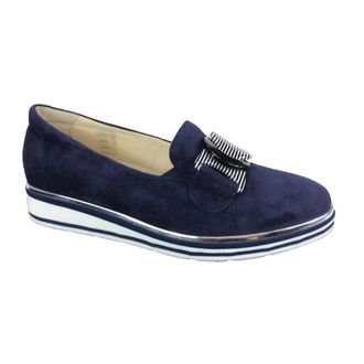 Softwaves Femme, Chaussures, Bleu, Taille: 39 1/2 EU Chaussures Mocassin