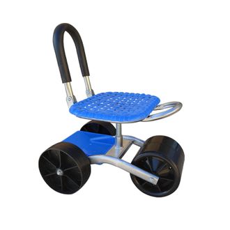 Generic Gartenwagen Mit Rollhocker, 3/4-Zoll-R&auml;dern, 360&deg; Drehbarer Arbeitssitz, for Rasen, Hof Und Gartenbepflanzung(3-Wheeled)