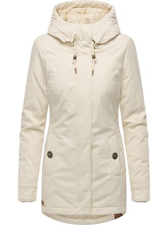 Ragwear Damen Winterparka warme Winterjacke mit Kapuze Monadena Parka YOUMODO Ecru Gr. 4XL