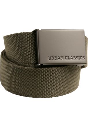 Urban Classics Canvas Belt - Unisex G&uuml;rtel aus robustem Polyester mit Metallkoppelschnalle, individuell k&uuml;rzbar & verstellbar, ideal f&uuml;r Jeans, Cargo & Streetwear Lo