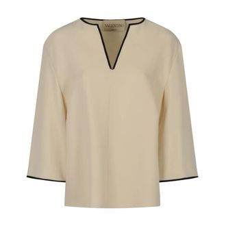 Valentino Damen, Blusen & Hemden, Beige, LGr&ouml;&szlig;e