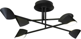 Mantra Mantra - Plafonnier design, Plafonnier design Capuccina 6L 90 cm Noir en Metal
