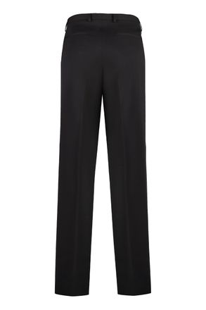 Gucci Mens Wool Tailored Trousers Brown Cotton