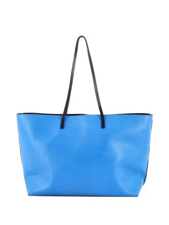 Fendi Monster Roll Leather Medium tote bag - Bleu