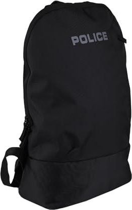 Police Sac &agrave; dos Homme pour Ordinateur Portable 17 pouces - Travail, Voyage, &Eacute;cole - Nylon Noir