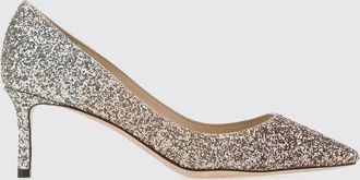 Jimmy Choo London Escarpins Romy en tissu paillet&eacute; brod&eacute; avec talon moyen