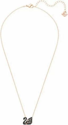Swarovski Facet Swan Halskette - - Accessories - Damen - Schwarzk - ONE SIZE