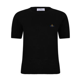 Vivienne Westwood Orb Logo T-Shirt - - Tops - Damen - Schwarzk - S