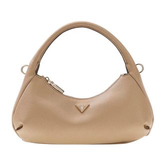Guess Gilda Mini Hobo Bag - - Bags - Damen - Beige - ONE SIZE