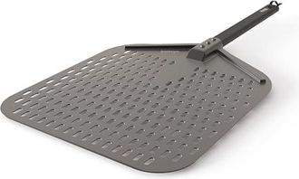 Ninja Woodfire Pizzaschaufel für Außenöfen der Serie OO101UK, leicht perforierter, rostbeständiger Pizzaschieber für 12-Zoll-Pizzen, Schwarz XSKPZPLEU