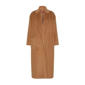 Max Mara Langer Wollmantel - - Coats - Damen - Braun - S