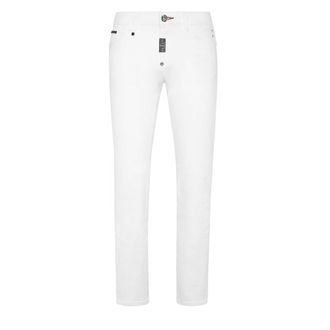 Philipp Plein Herren, Jeans, Wei&szlig;, W31Gr&ouml;&szlig;e