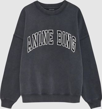 Anine Bing Sweatshirt New Classic Miles Washed Black