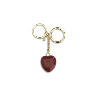 Valentino Garavani Womens Bordeaux Brass Keychain Accessory