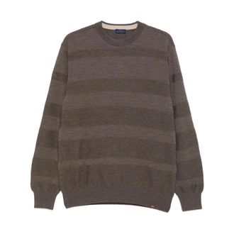 Paul & Shark Homme, Pulls, Brun, Taille: XL Pull Ras du Cou en Laine Douce Cool Touch