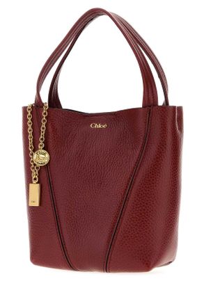 Chlo&eacute; Calfskin Leather Shoulder Bag - Red