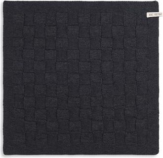 Knit Factory Torchon/Essuie Main Uni - Anthracite - 50x50 cm
