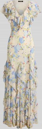Lauren Ralph Lauren Abendkleid mit Volants