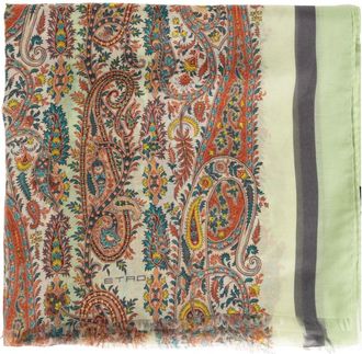 Etro Femme, Accessoires, Vert, Taille: ONE Size &Eacute;charpe &agrave; motifs