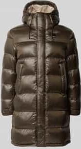 Blauer Regular Fit Steppmantel mit Kapuze Modell ALDRICH