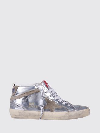 Golden Goose Mid-Star Sneakers aus Velours- und laminiertem Leder im Used-Look