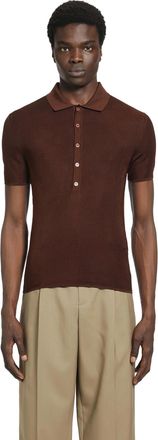 Saint Laurent Silk Polo