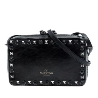 Valentino Sac bandouli&egrave;re Rockstud Pre-owned - Femme - Pre-owned - Noir - Taille: ONE Size