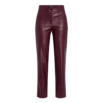 Marc Aurel Femme, Pantalons, Violet, Taille: 40 FR Pantalon aspect cuir