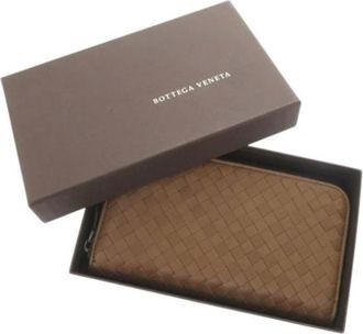 Bottega Veneta unisex, Pre-owned, Brun, Taille: ONE Size Portefeuille en tissu Pre-owned