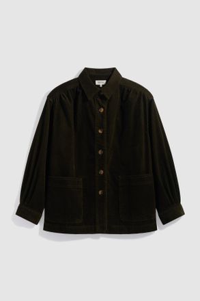 Gerard Darel Surchemise en velours c&ocirc;tel&eacute; - JENA - Vert Kaki