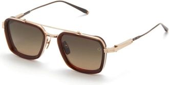 Akoni unisex, Accessoires, Brun, Taille: 51 MM Square Lunettes de soleil