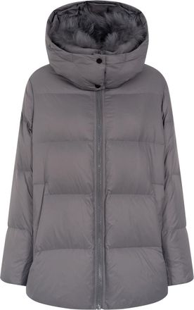 Yves Salomon Wattierter Shearling-Mantel - Grau