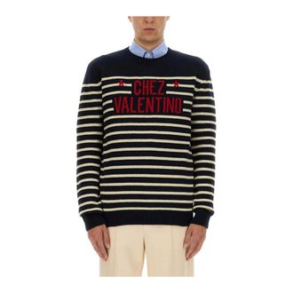 Valentino Garavani Homme, Pulls, Multicolore, Taille: M Pull Jacquard Chez Motif