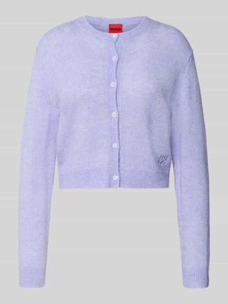 HUGO BOSS Regular Fit Strickjacke mit Woll-Anteil Modell SFEBRA