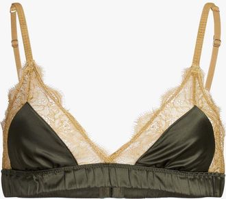 Love Stories Soutien-gorge triangle satin&eacute; et dentelle
