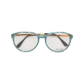 Saint Laurent Pre-owned Acetat sonnenbrillen - - Pre-owned - Damen - Blau - ONE SIZE