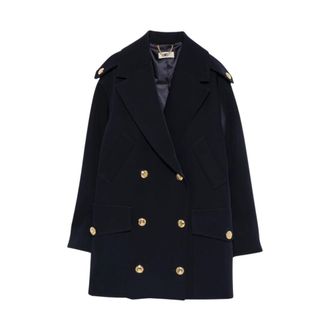 Elisabetta Franchi Damen, M&auml;ntel, Blau, XSGr&ouml;&szlig;e
