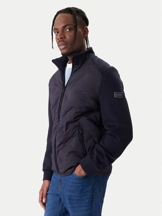 Guess &Uuml;bergangsjacke M6RL10 WJ232 Dunkelblau Regular Fit