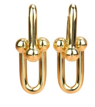 Tiffany & Co. Extra Large 18K Gold Link Earrings Size XL