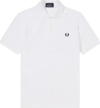 Fred Perry Homme, Tops, Blanc, Taille: S Polo Chemises