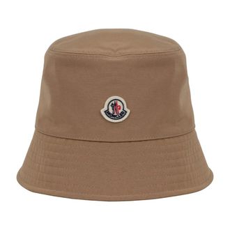 Moncler Bucket Hat mit Applikation - - Accessories - Damen - Beige - M