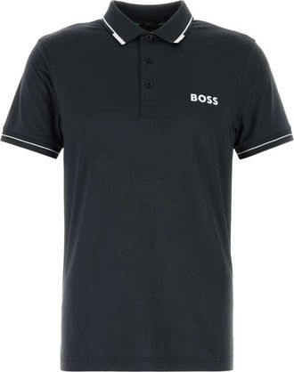 HUGO BOSS Homme, Tops, Bleu, Taille: 3XL Midnight Blue Stretch Polyester Polo