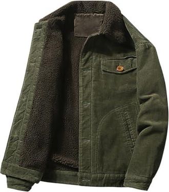 ORANDESIGNE Veste en Jean Denim Homme Hiver Sherpa Blouson en Jean Plus Velours Blouson Cowboy Denim Slim Manteau Hiver Manches Longues Trucker Jacket Outwear D A