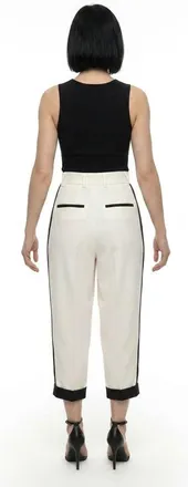 Dolce & Gabbana Womens White Virgin Wool Casual Pants
