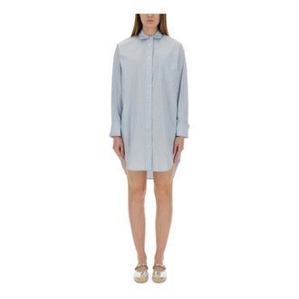 Michael Kors Shirt Kleider - - Dresses - Damen - Blau - S