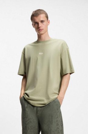 HUGO BOSS T-Shirt Nalono mit Logodruck, Oversized Look mit Backprint